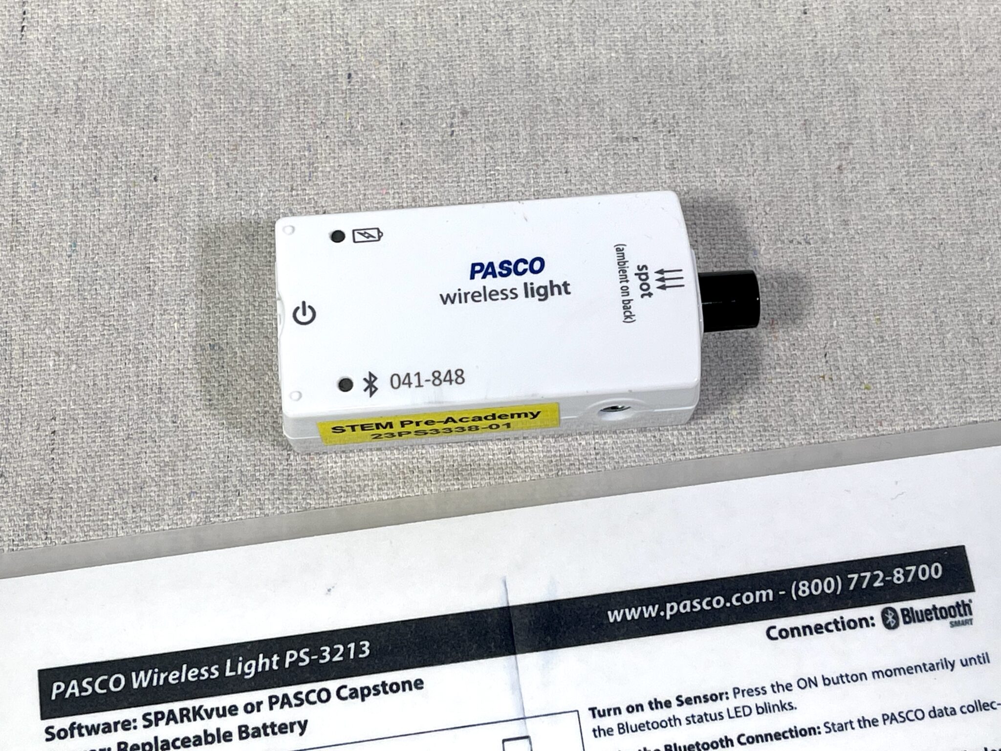 Pasco Wireless Light Level Sensor - STEM Pre-Academy